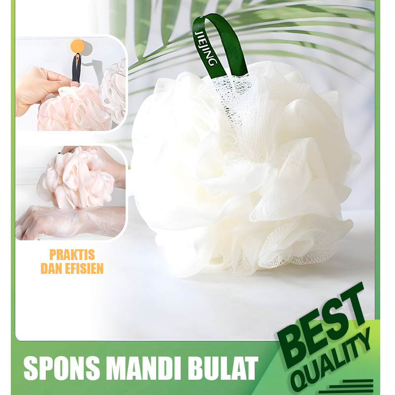 Jual SPONS MANDI BULAT BUSA SPON MANDI SHOWER PUFF SPONGE MANDI SPON ...