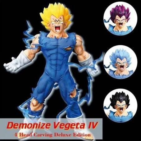 Jual Action Figure Dragon Ball Demonize Vegeta IV 4 Head Carving Deluxe ...
