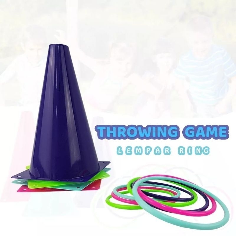 Jual [YG25 / YG19] Mainan Lempar Cincin Kerucut Cone Ring / YG 19 ...