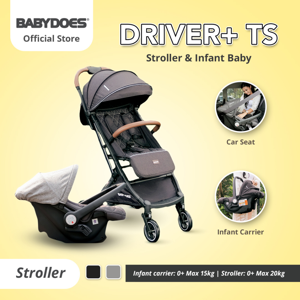 Jual Babydoes 2492 Driver+Ts compact stroller Plus Carseat | Shopee ...