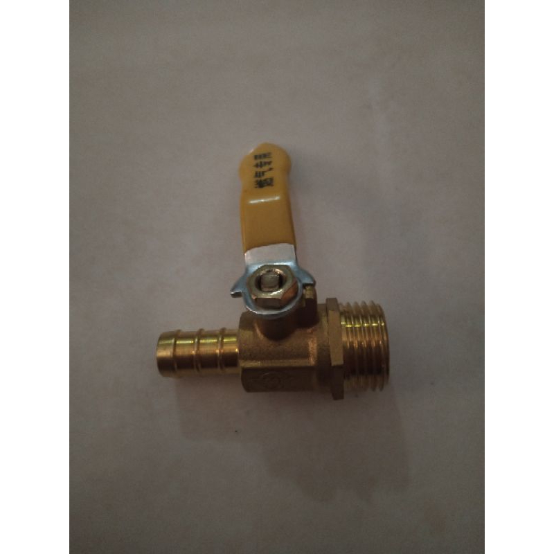 Jual Kran Gas Kuningan 1/2 inch Drat Luar (Cowok) | Shopee Indonesia