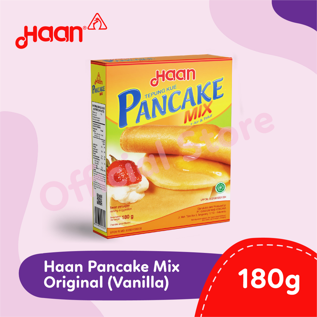 Jual HAAN PANCAKE VANILLA 180gr | Shopee Indonesia