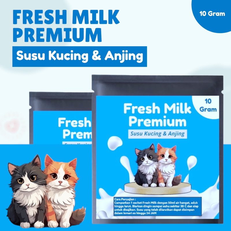 Jual Fresh milk premium susu kucing dan anjing sachet siap saji susu ...