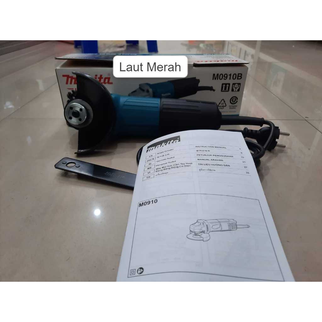Jual Makita M0910B Grinder 4 Inch M0910 B gurinda tangan 4" M 0910 B ...