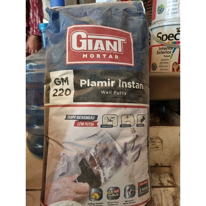 Jual plamir instan 220 giant mortar 20 kg | Shopee Indonesia