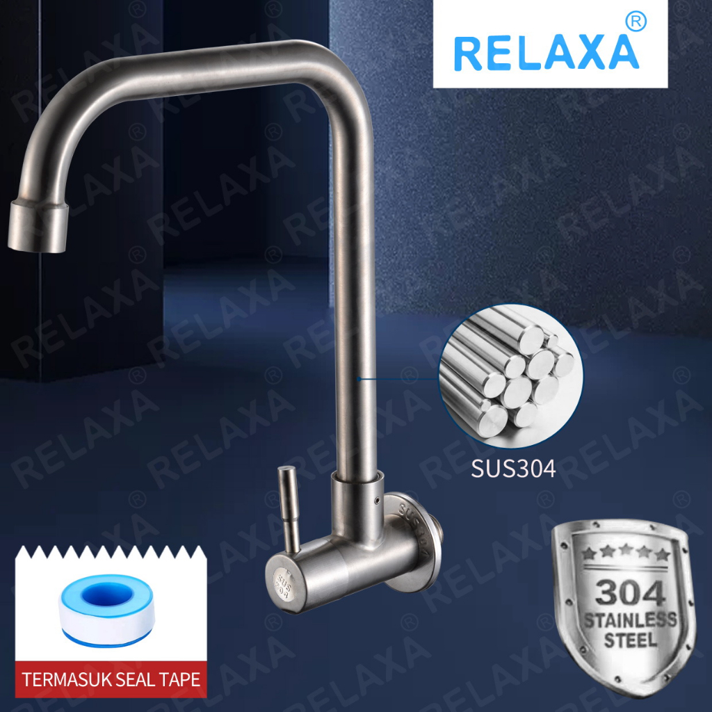 Jual Kran Angsa Wastafel Leher Kotak SUS 304 I Kran Sink Dapur | Keran ...