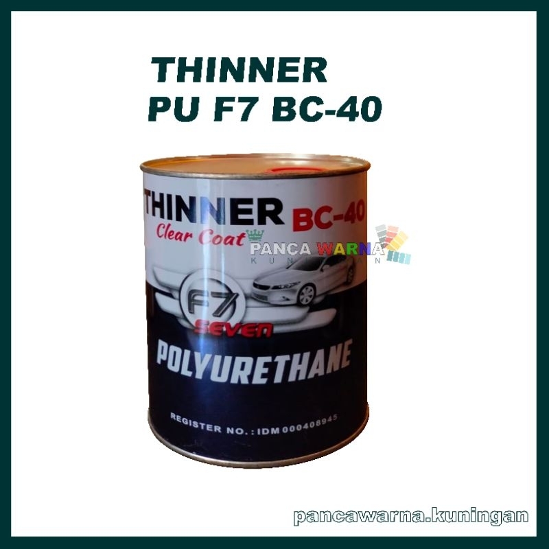 Jual THINNER F7 PU BC40 / PENGENCER CAT DAN CLEAR - 1Liter/Kaleng | Shopee Indonesia