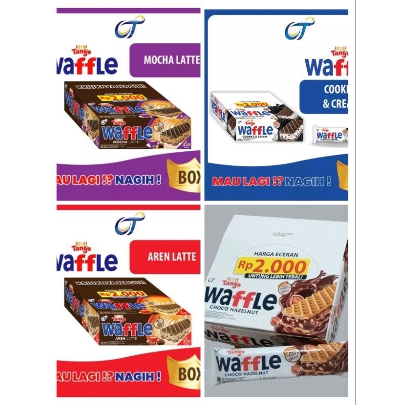 Jual Tango Waffle Choco Hazelnut / Cookies Cream 25gr (Isi 12) Ecer 2. ...