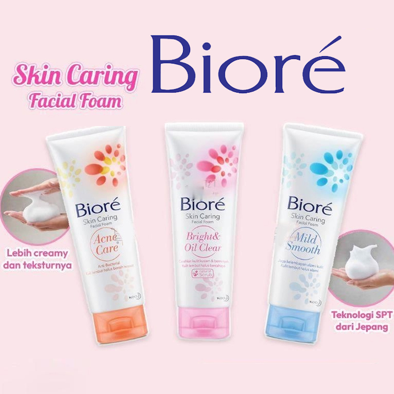 Jual Biore Skin Caring Facial Foam 40g - Sabun Wajah | Shopee Indonesia