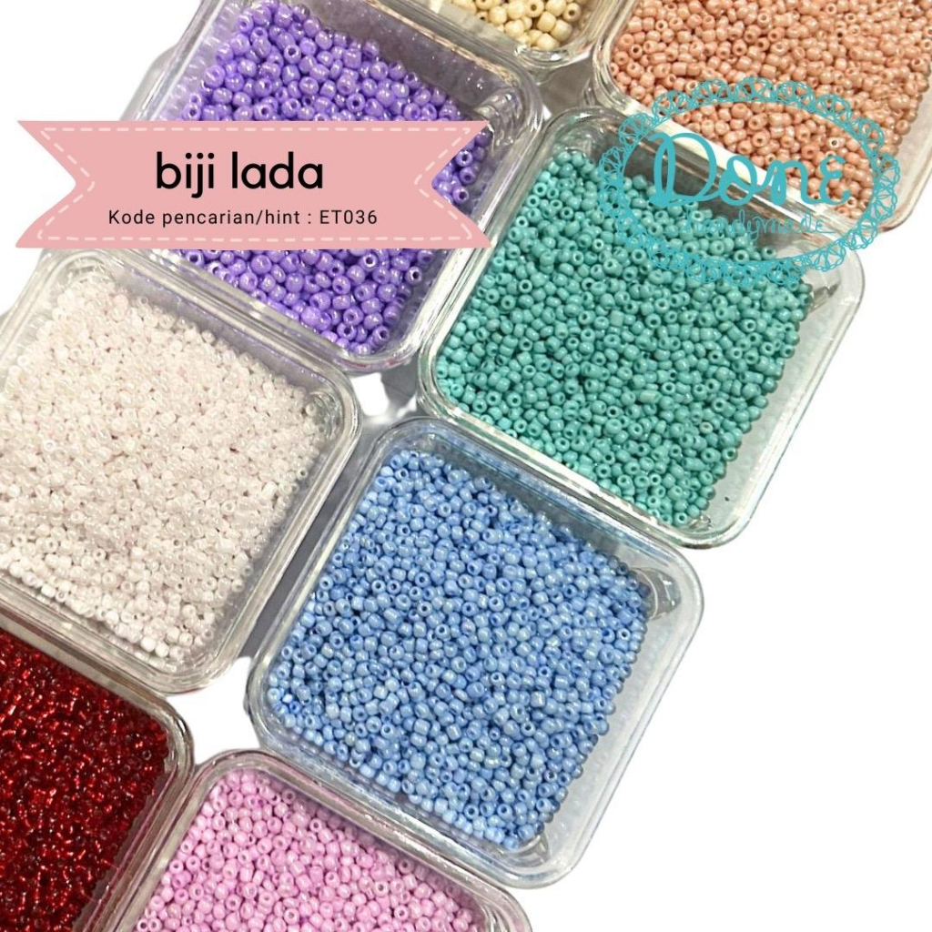 Jual Done handymade manik biji lada besar flower series ET036 | Shopee ...