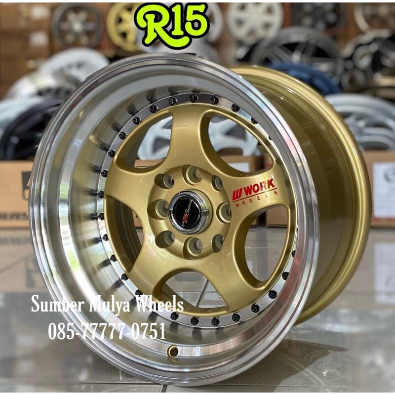 Jual (4pc) Velg R15 work meister S1. Sumber Mulya Wheels. Velg mobil ...