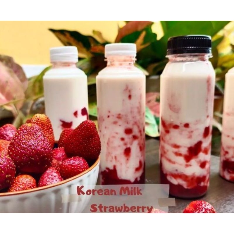 Jual Korean strawberry milk 250 ml | Shopee Indonesia