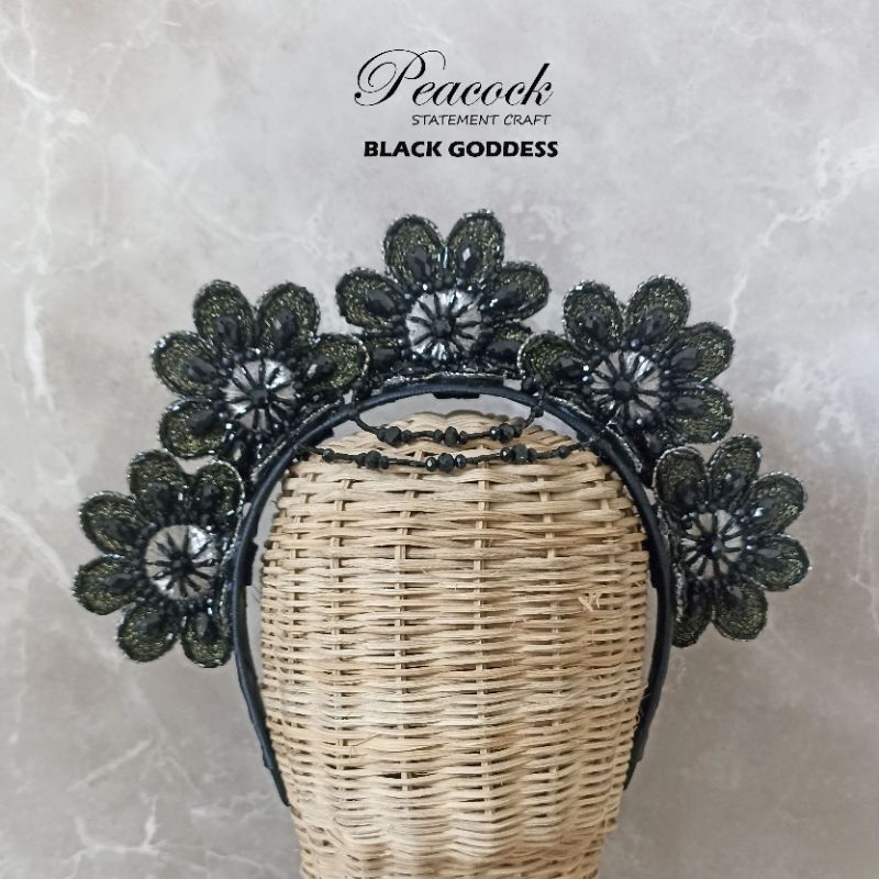 Jual BLACK GODDESS Halloween Haunted Collection (bando glamor hitam ...