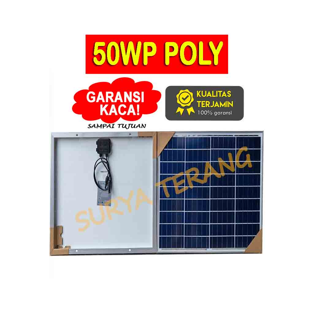 Jual Solar Panel Surya 50wp Poly Solar Cell 50wp Polycrystalline High ...