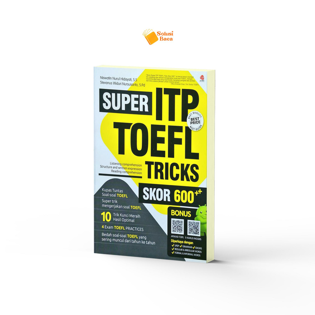 Jual Buku Tes Super ITP Toefl Tricks Skor 600++ | Scritto Books ...