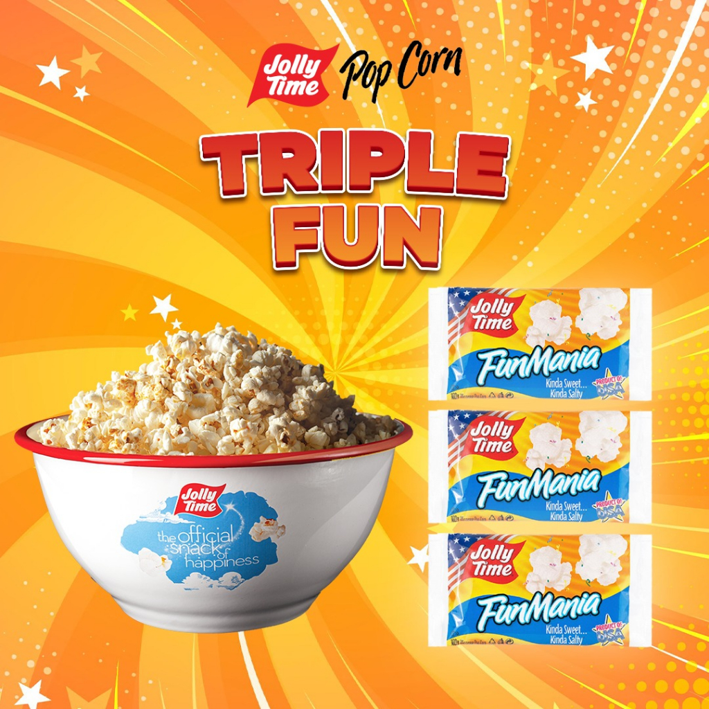 Jual Jolly Time - Paket Triple Fun (3FM) - Mircowave Popcorn -Live ...