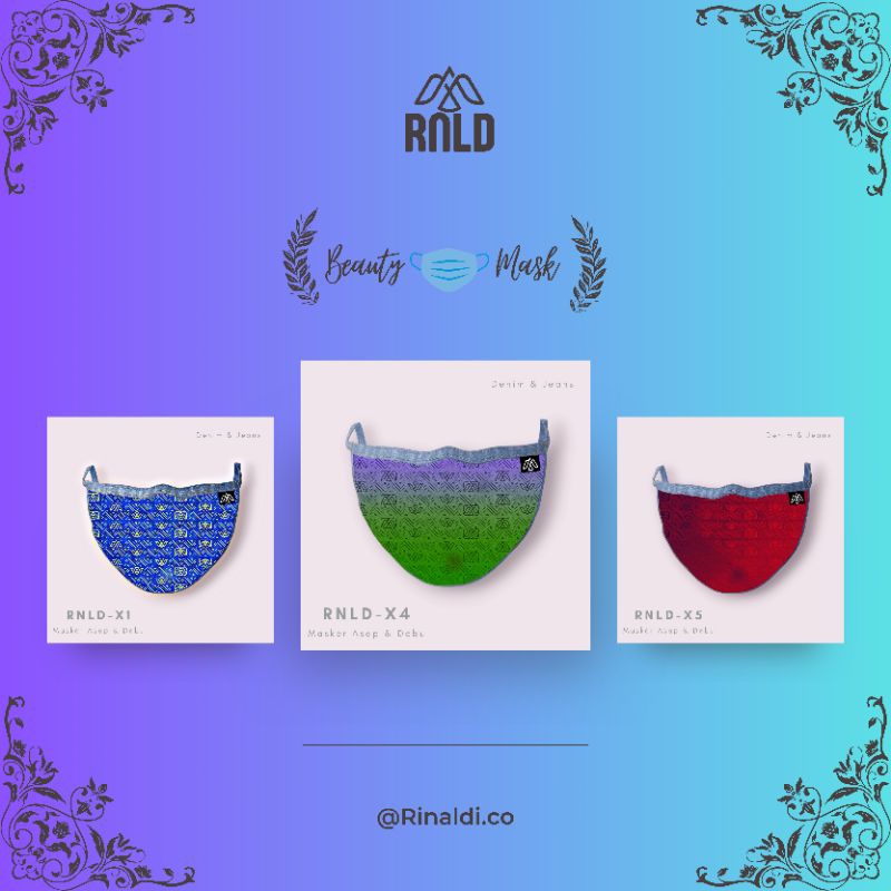 Jual RNLD Masker Skuba Debu dan Asap gradasi warna motif logo | Shopee ...