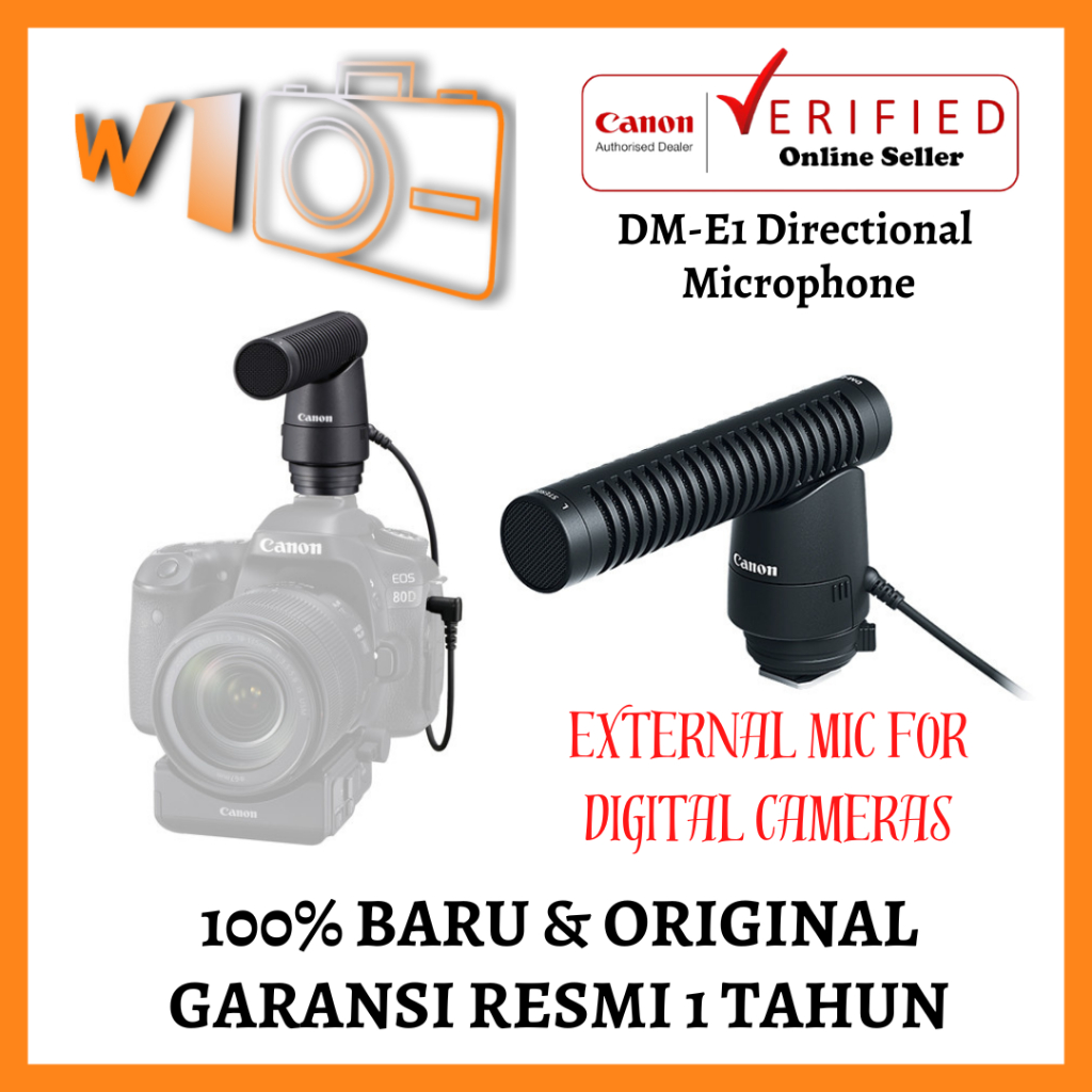 Jual Canon DM-E1 Directional Microphone GARANSI RESMI | Shopee Indonesia
