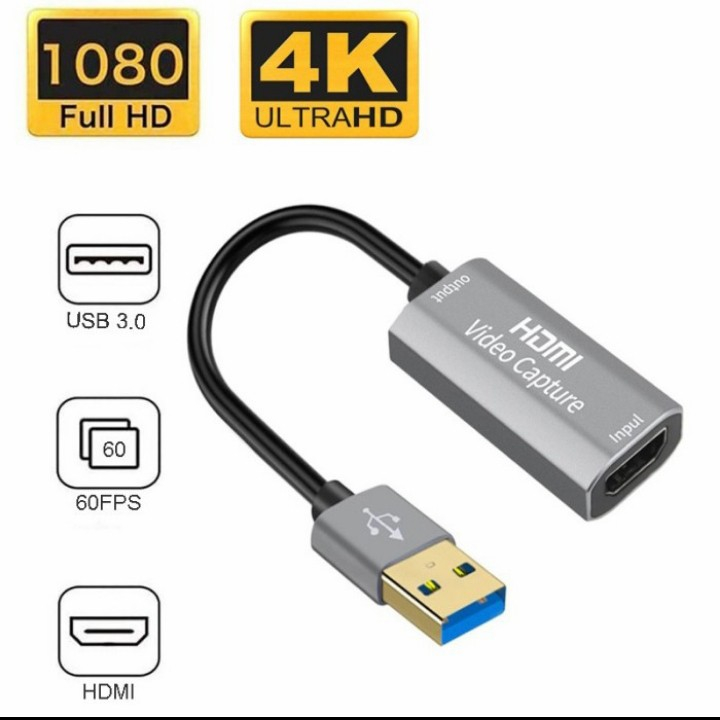 Jual Mini Video Card Capture Grabber HDMI Video Cards Support 4K Input ...