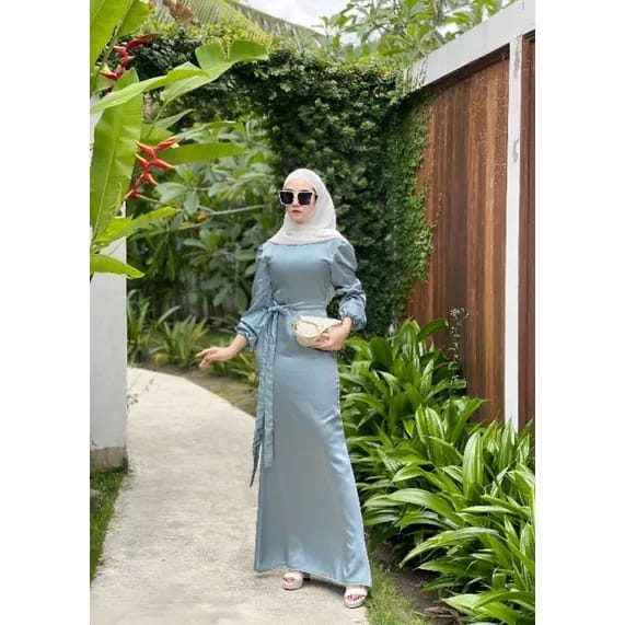 Jual Padaka Attire - SET DRESS ARABELLA - SILK DRESS SERUT SATIN ...