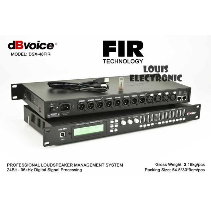 Jual Speaker Management DLMS 4IN 8OUT dBvoice DSX-48FIR ORIGINAL ...