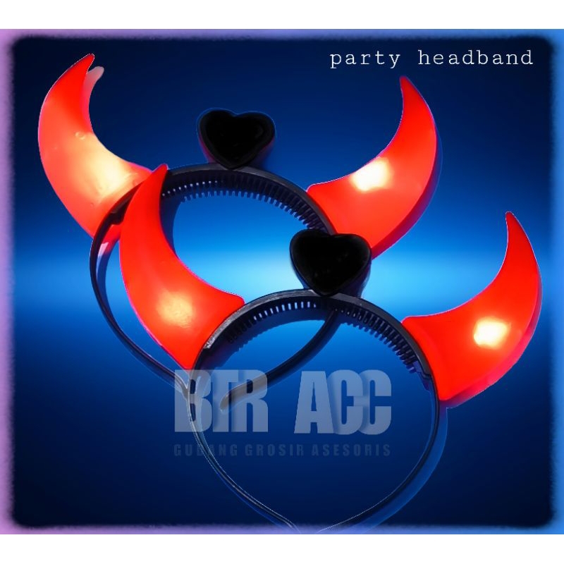 Jual BANDO DEVIL TANDUK LAMPU NYALA BABDO PARTY | Shopee Indonesia