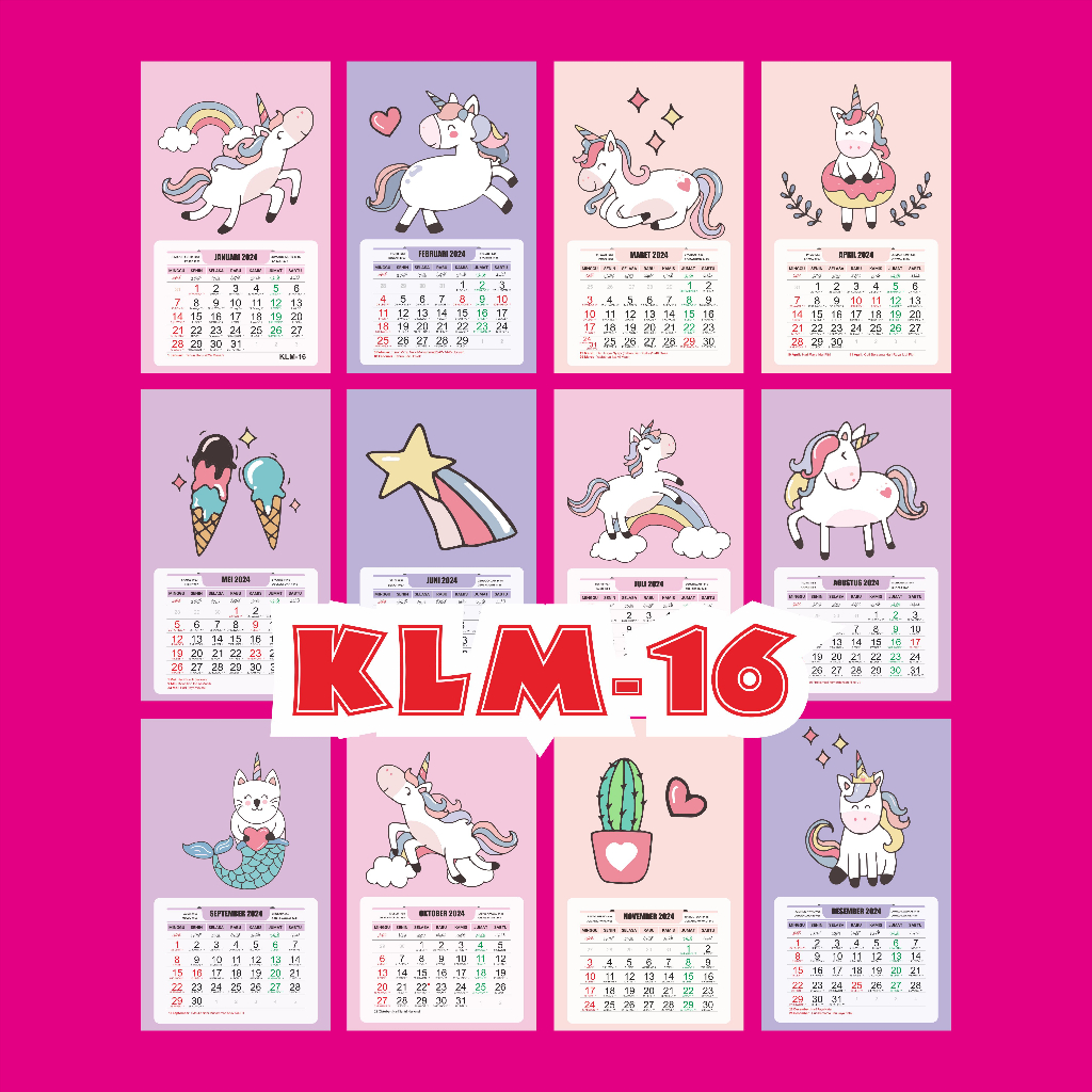 Jual Kalender Meja Mini aesthetic - kalender aesthetic desk calendar ...