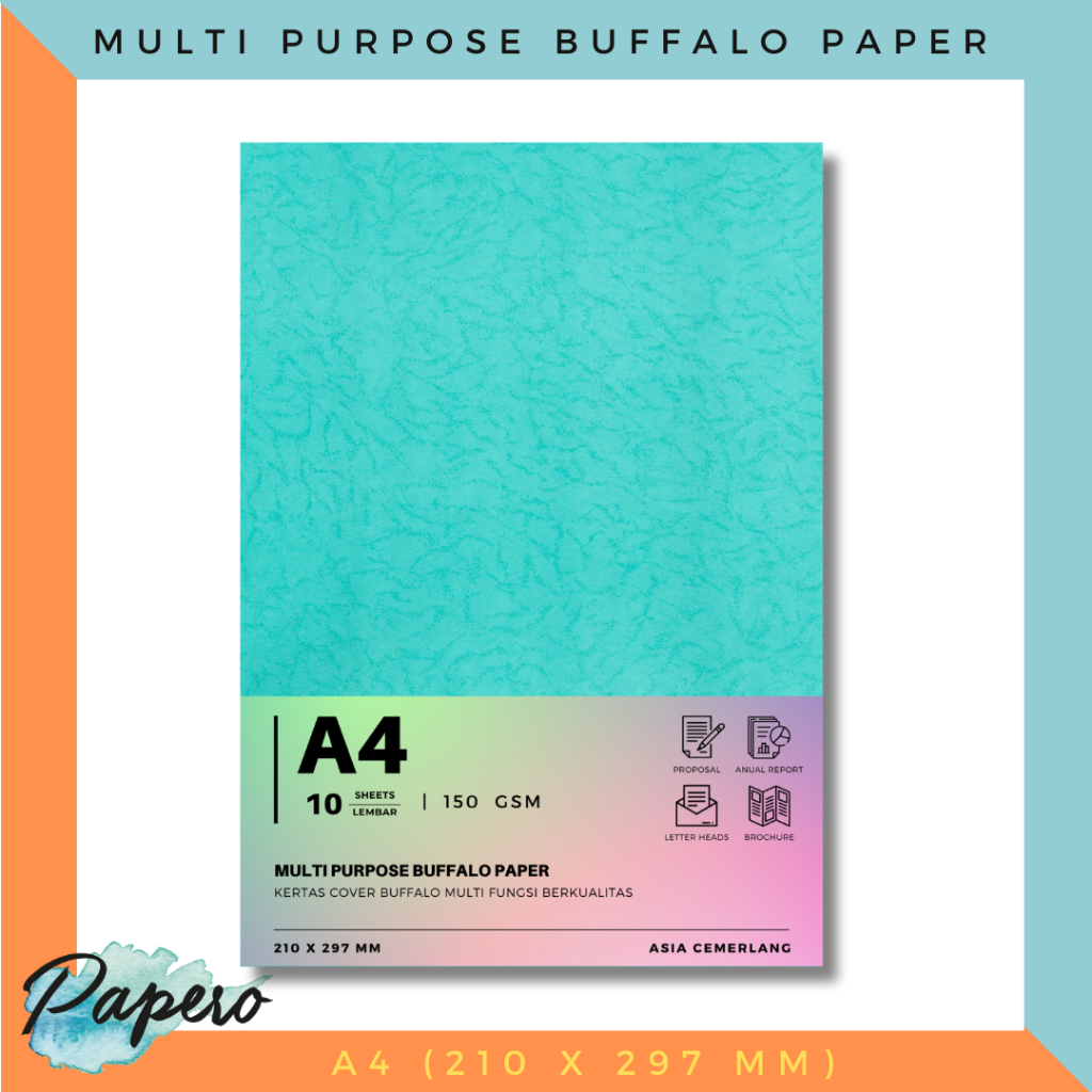Jual Kertas Karton Cover Buffalo A4 / F4 150 gsm | Shopee Indonesia