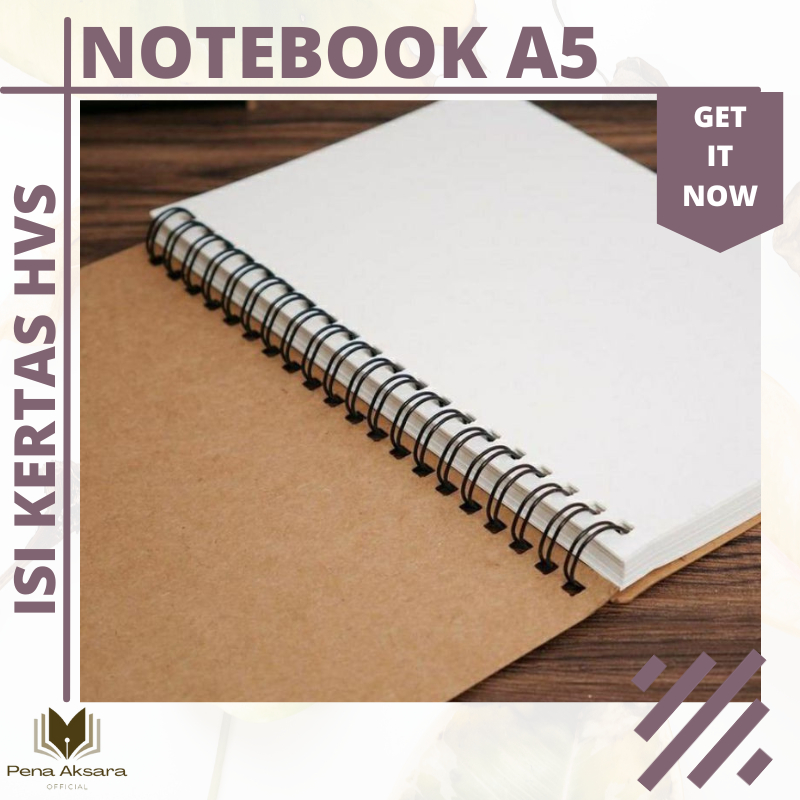 Jual Notebook Jurnal A5 Garis / Kotak / Titik / Polos HVS 50 Lembar 100 ...