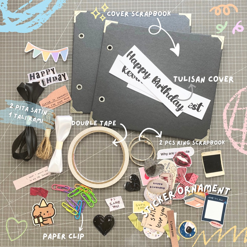 Jual Scrapbook Kit | Kertas Scrapbook | DIY SCRAPBOOK | KADO UNIK ...