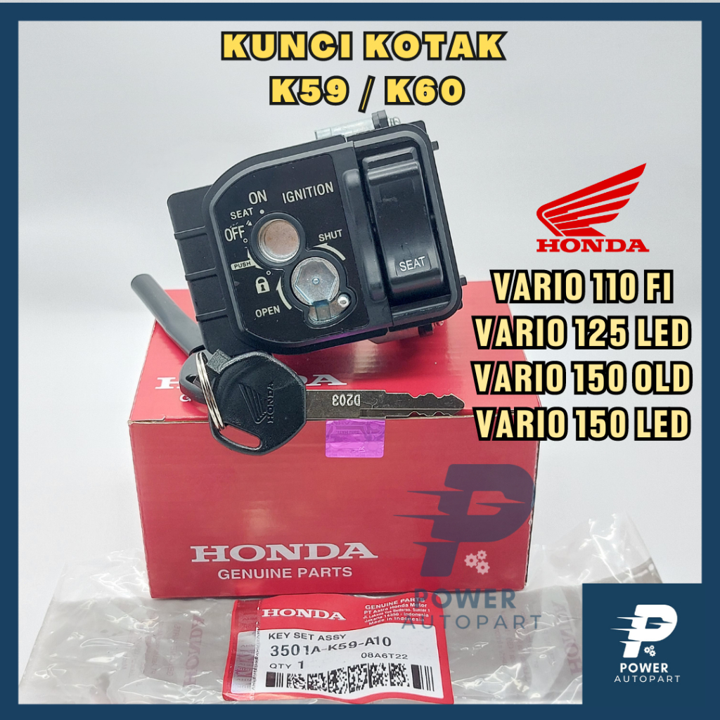Jual ( GARANSI ) ORIGINAL Kunci Kontak HONDA Vario 125 LED, Vario 150 LED, Vario 110 FI, SCOOPY ...