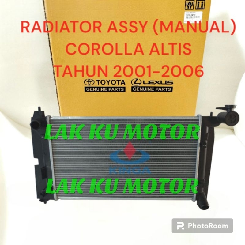 Jual radiator assy corolla altis lama manual tahun 2001 2002 2003 2004 ...
