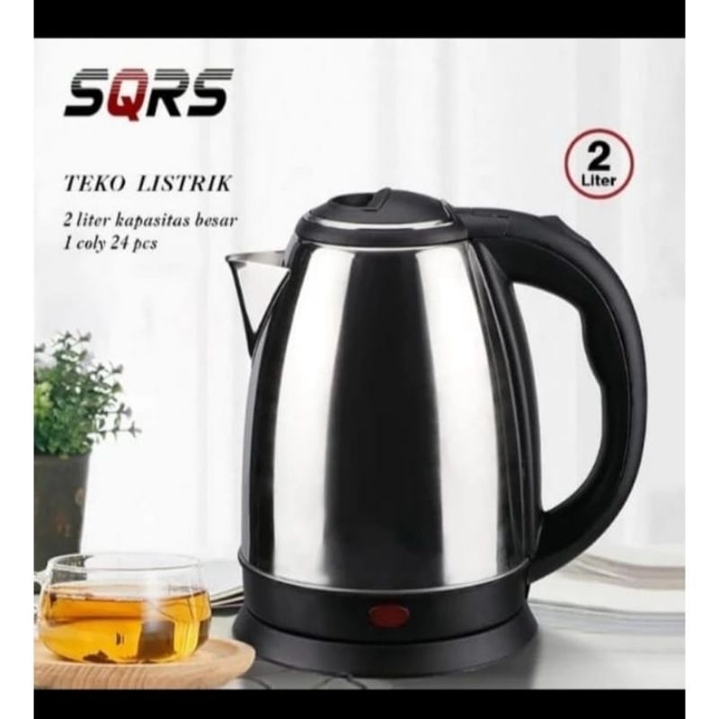 Jual teko listrik 2 liter alat masak air panas teko elektrik stainless ...