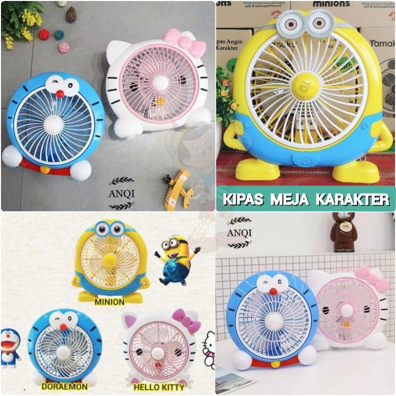 Jual KIPAS MEJA KARAKTER TD MINION HK DORAEMON | Shopee Indonesia