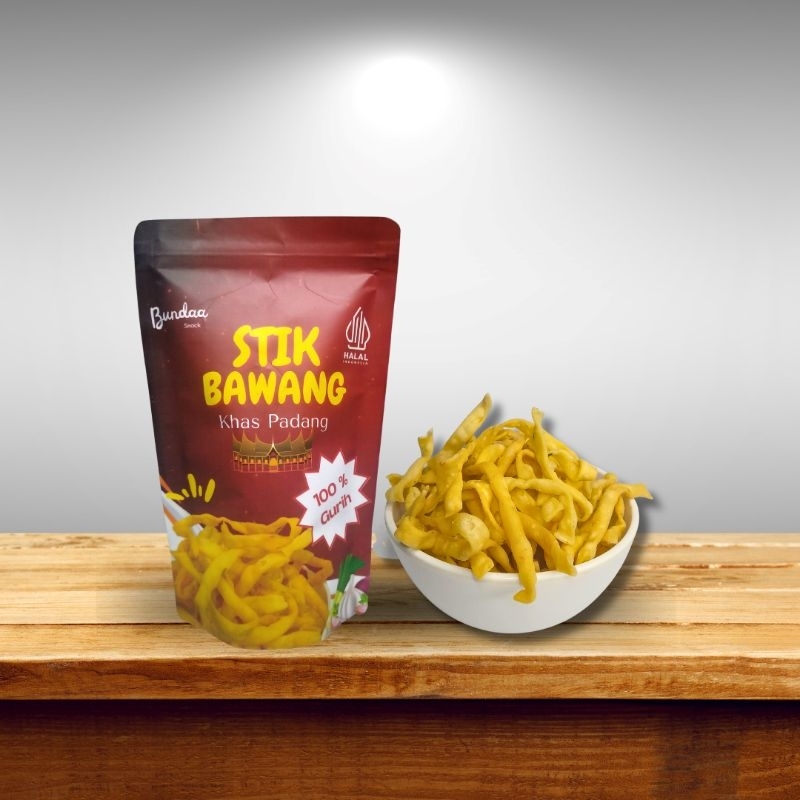 Jual Stik bawang khas Padang Gurih dan renyah kemasan Pouch 100 gr/Kue ...