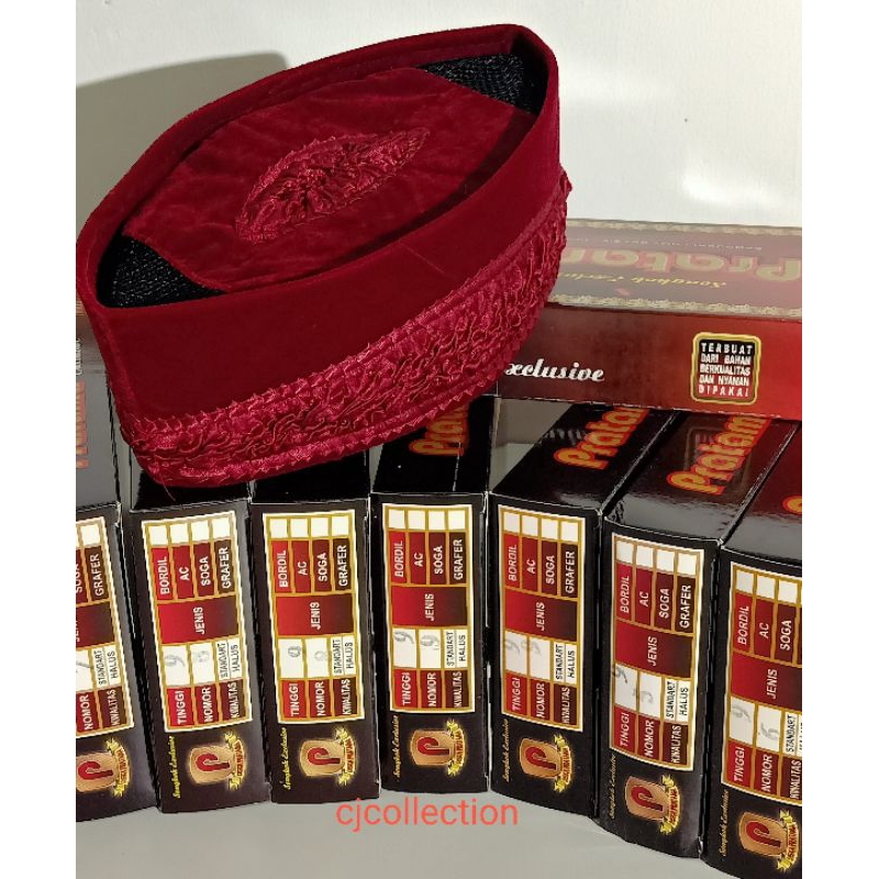 Jual PAKET (10pc) SONGKOK/KOPIAH KHARISMAH MERAH | Shopee Indonesia