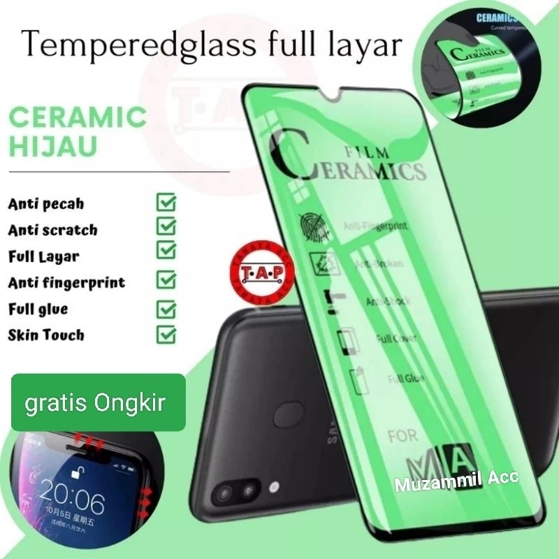 Jual Temper Glass Anti Gores Ceramic Glaer Bening Samsung A750/ A7-2018 ...