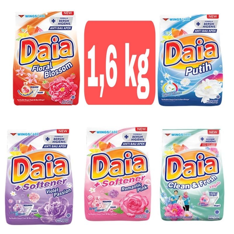 Jual Daia Detergen Bubuk 1,6 Kg | Shopee Indonesia