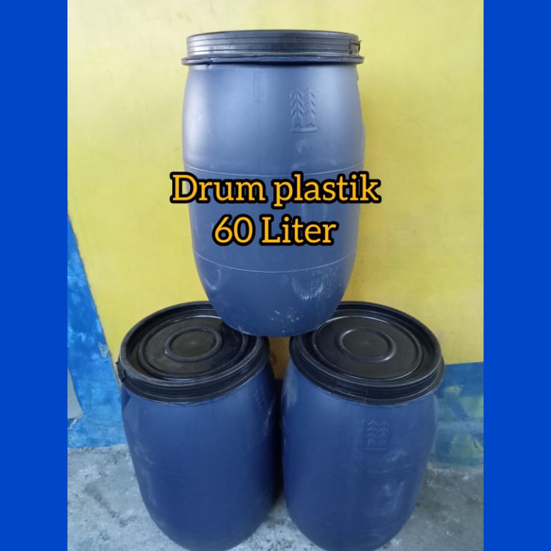 Jual Drum.plastik tebal kapasitas 60Liter/drum 60liter/penampungan air ...