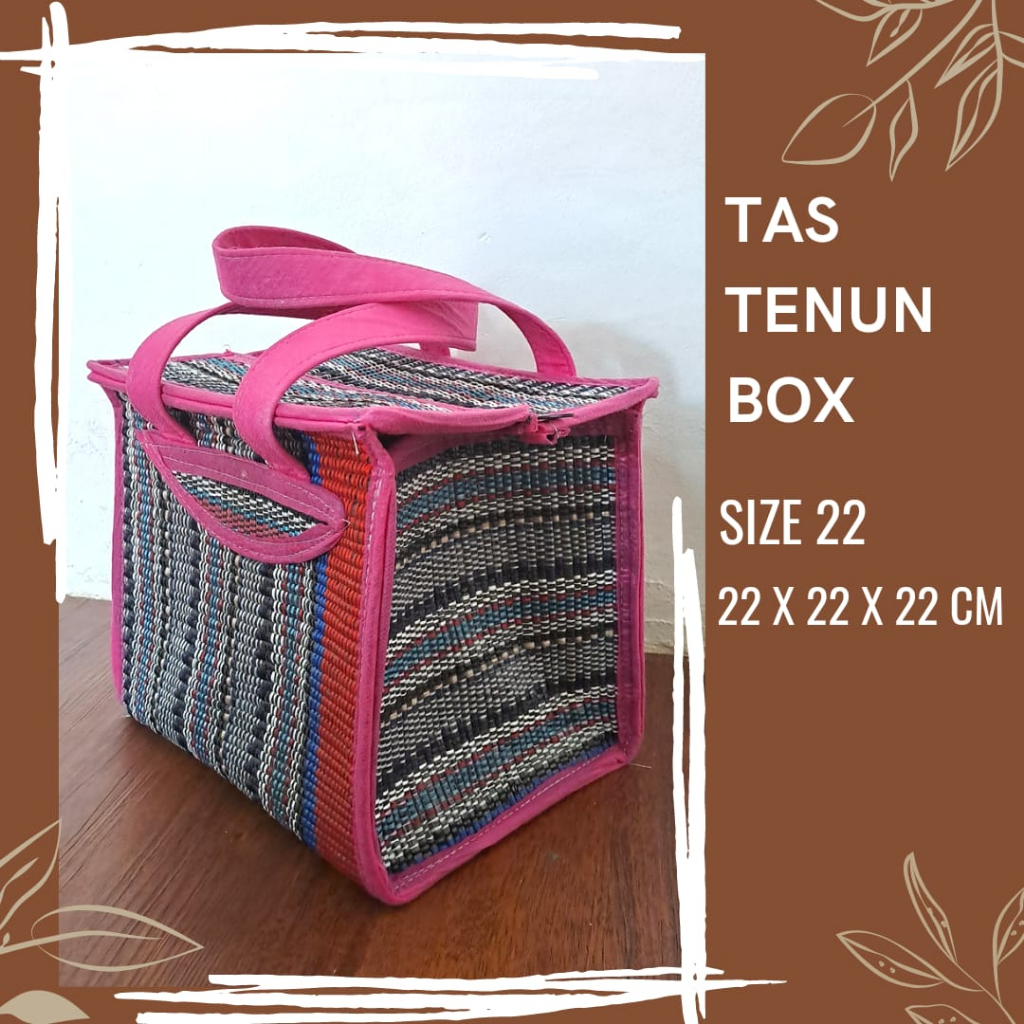 Jual Tas Tenun Box 22x22 / Tas Box nasi / Tas Sembako | Shopee Indonesia