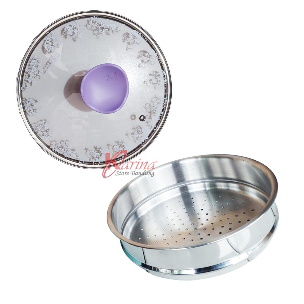 Jual Tutup Kaca 24 Cm Atau Steamer 24 Cm Mini Wok Supra kukusan ...