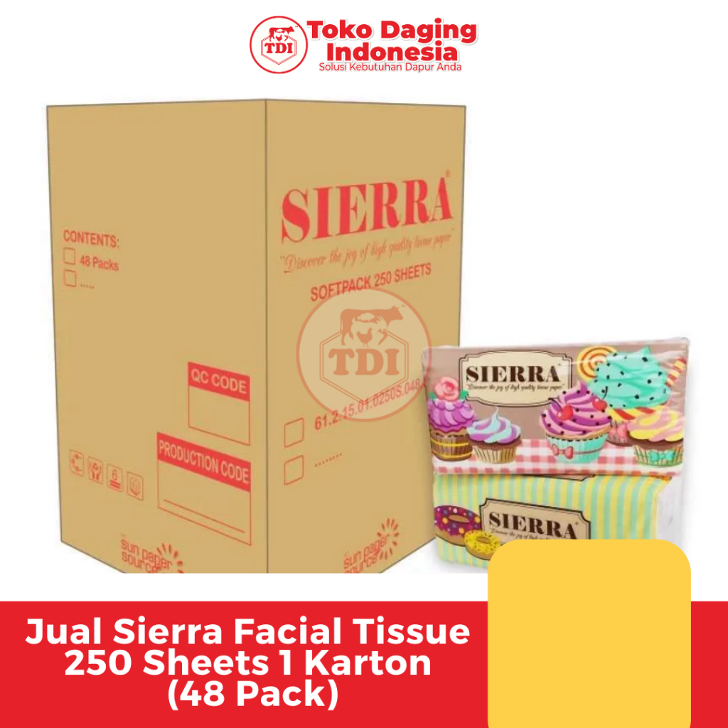 Jual Jual Sierra Facial Tissue 250 Sheets 1 Dus (48 Pack) | Shopee ...
