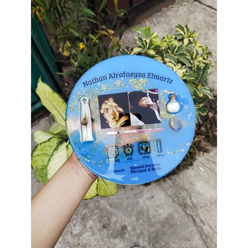 Jual [Size Besar] Kenangan Hamil | Pregnancy Resin Art | Alas Akrilik ...