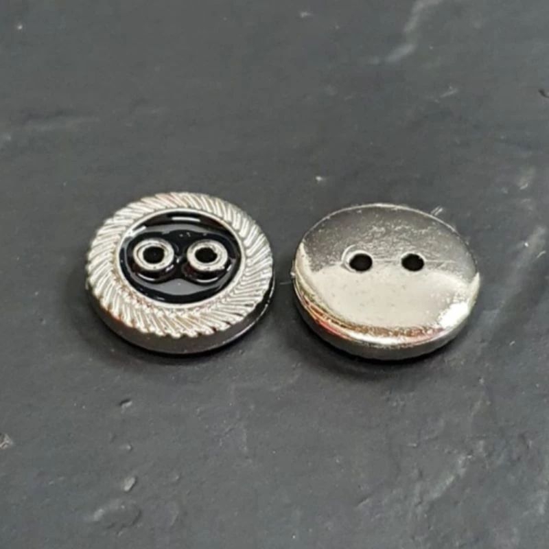 Jual COD 100 pcs kancing Baju Koko motif mata putih ukuran 1,3Cm ...