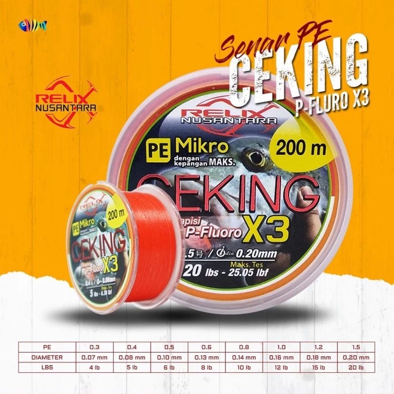 Jual Pe Micro Relix Nusantara Ceking X3 150m-200m | Shopee Indonesia