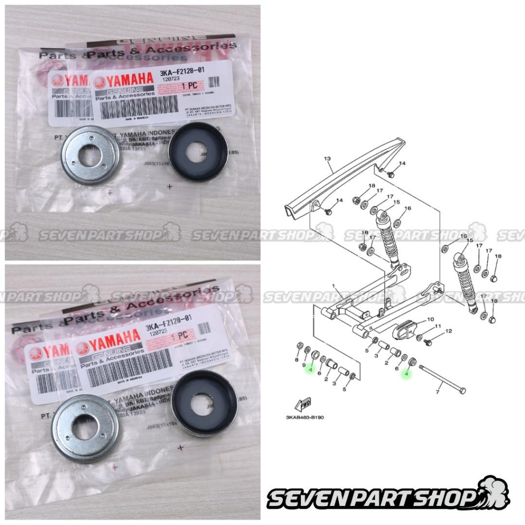 Jual RING MANGKOK TUTUP BOSH ARM COVER THRUST RX KING RXK RXS YT115 ORI ...