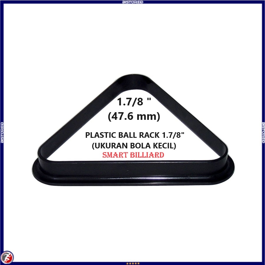 Jual Segitiga Bola Kecil 1.7/8" - Plastic Ball 47 mm Triangle Billiard ...