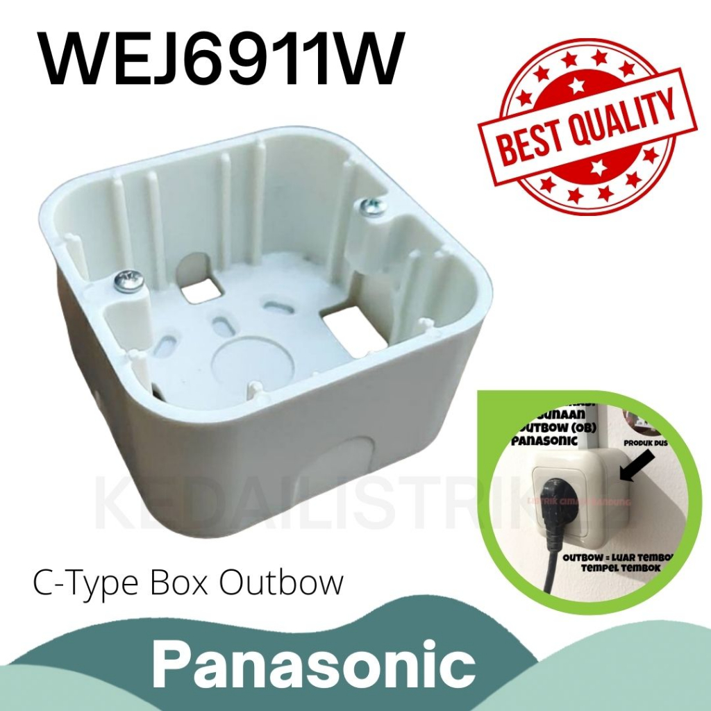 Jual WEJ WIDE SERIES PANASONIC SAKLAR STOP KONTAK MODULE TV, LAN ...