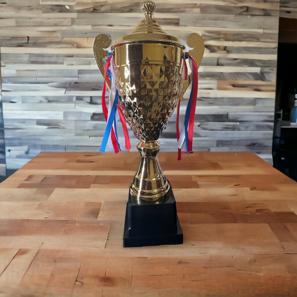 Jual piala besar metal 54 cm 48 cm kuningan bergilir | Shopee Indonesia