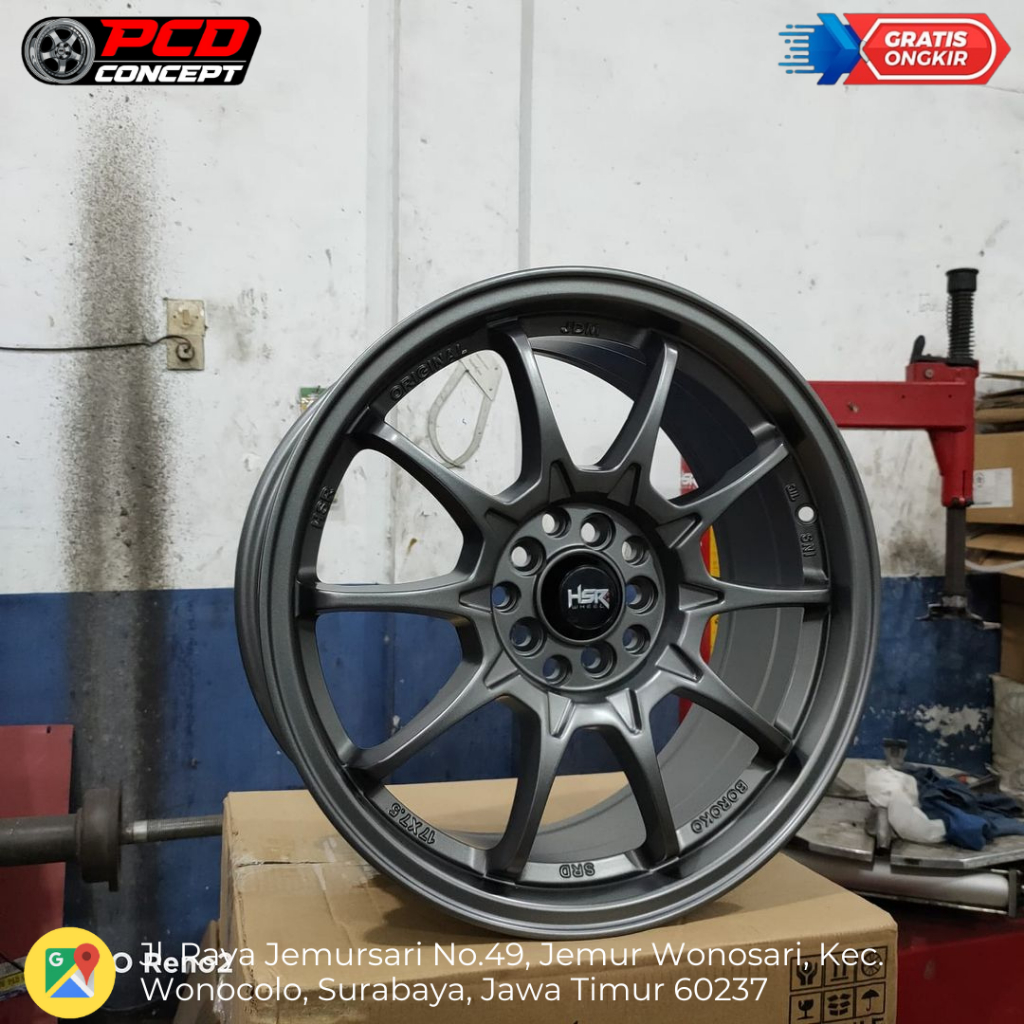 Jual VELG MOBIL RACING BOROKO SRD RING 17X75 H5x100-114,3 ET45 SMG|VELG CRV HRV XPANDER INNOVA ...